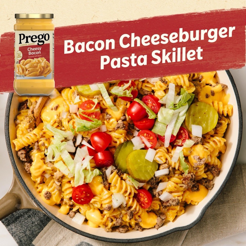 Prego Creamy Cheesy Bacon 🥓 Cheddar Cheese 🧀 Sauce, 14.5 oz Jar | eBay