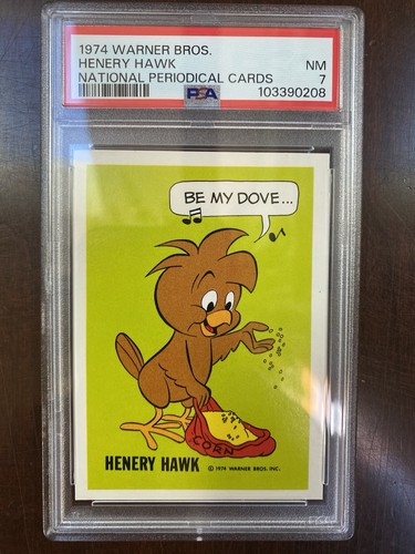 1974 National Periodical Cards Henery Hawk PSA 7 Warner Bros DC Wonder ...