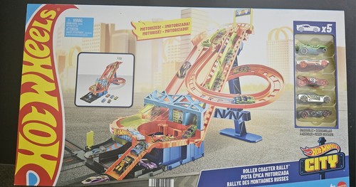 Hot Wheels Roller Coaster Rally W/5 Cars NIB | eBay