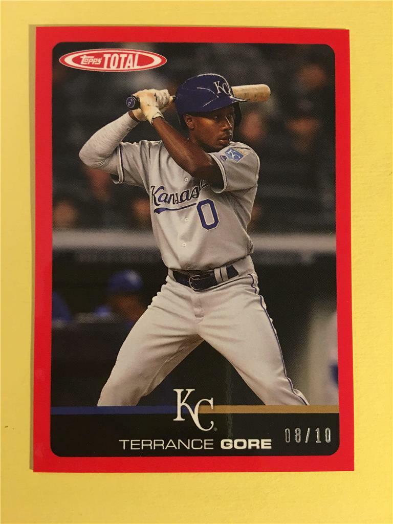 2019 Topps Total Wave 4 Red Parallel #352A Terrance Gore Royals 08/10 ...