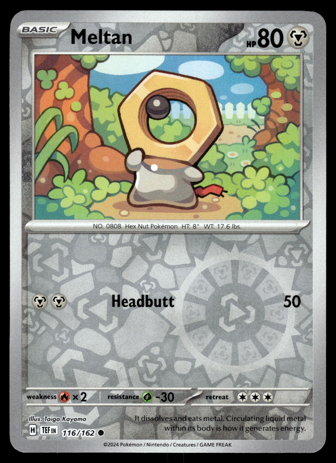 Meltan Reverse Holo NM 116/162 Temporal Forces Pokemon Card | eBay