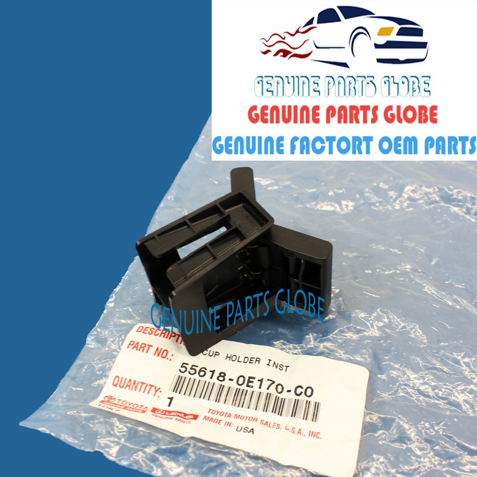 GENUINE TOYOTA 14-16 HIGHLANDER CENTER CUP HOLDER INSERT DIVIDER 55618 ...