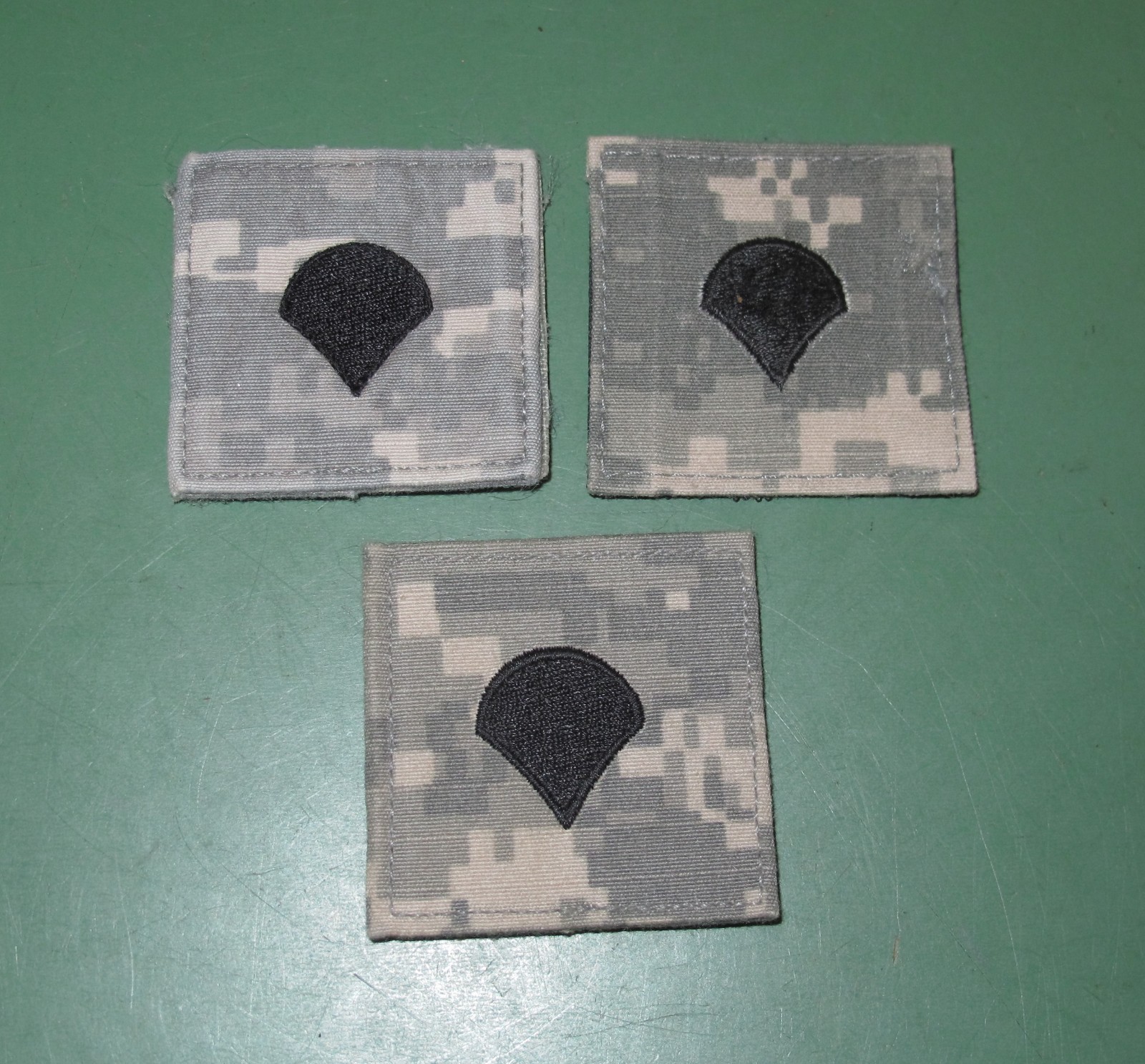 Lot of 3 US Army ACU Camo Specialist Rank Insignia Combat Uniform ...