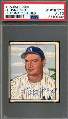 Johnny Mize PSA DNA Vintage Signed 1950 Bowman Autograph | eBay