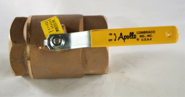 Apollo Conbraco A7010001 Bronze Standard Port Ball Valve Lever Handle 3 ...