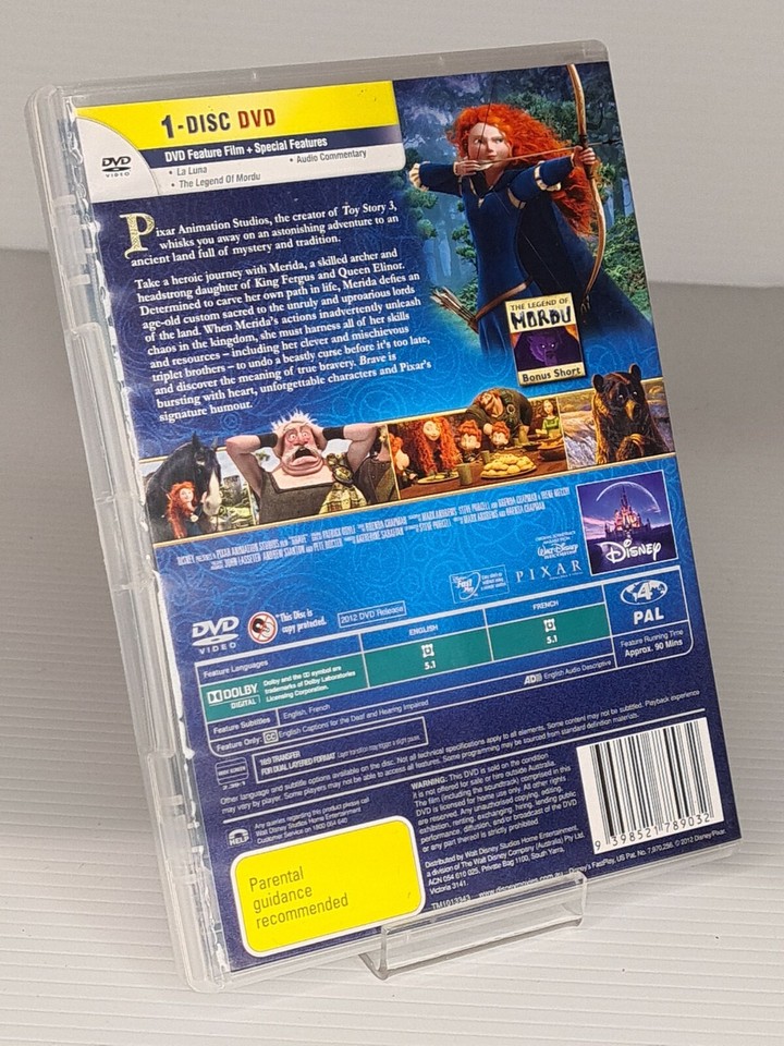 Disney Pixar Brave (DVD, 2012) Billy Connolly Craig Ferguson Emma ...