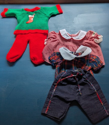 Vintage Homemade Cabbage Patch Doll Clothing Set w/5 Pieces Mix 'n ...