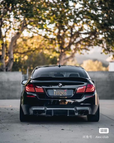 For 12-17 BMW F10 5 Series M5 Only Carbon Fiber Rear Bumper Diffuser ...