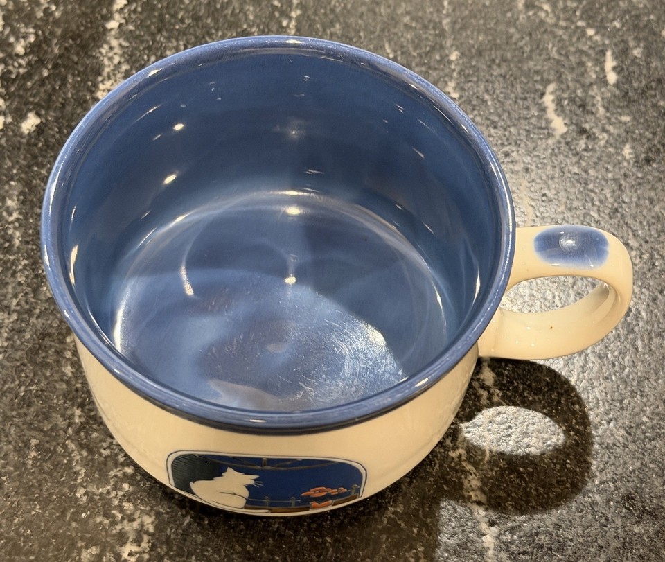 Vintage Otagiri Cat in Window Soup Mug Made in Japan Ceramic Coffee Cup ...