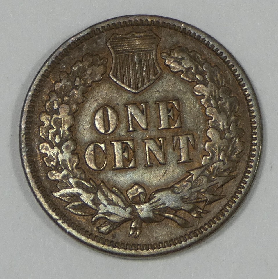 1876 Indian Head/Oak Wreath rev Cent VERY FINE 1c | eBay