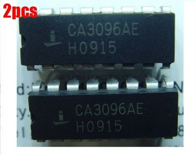 2Pcs Pnp Transistor Npn/ Arrays Intersil DIP-16 CA3096 CA3096E New Ic ...