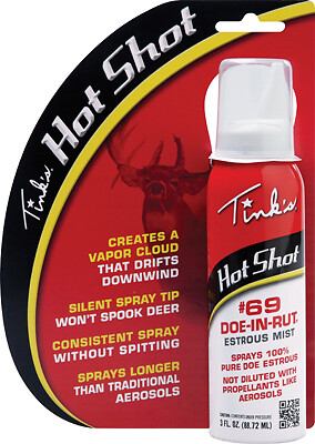 Hot Shot #69 Doe-in-Rut Lure Mist, 3-oz. W5310 49818212199 | eBay