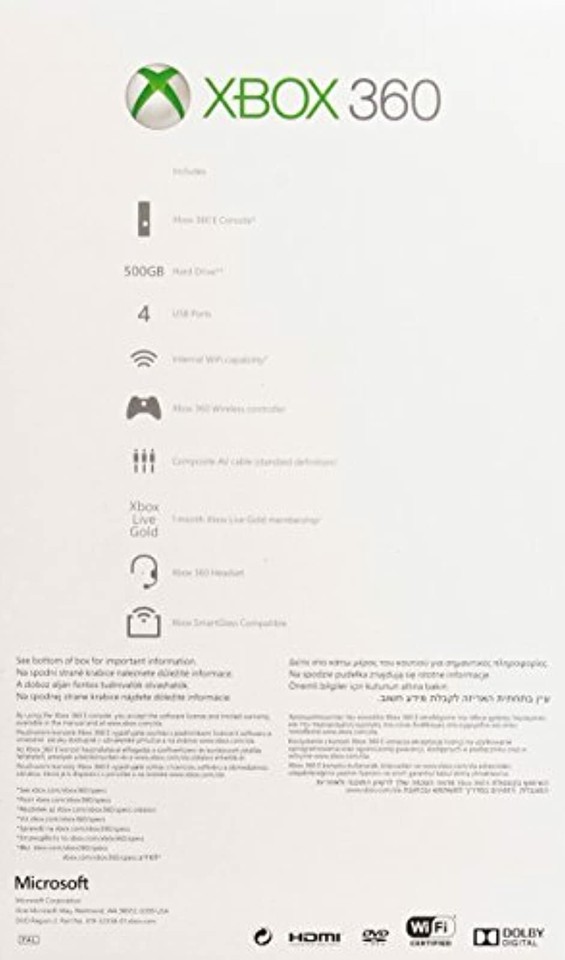 Microsoft Xbox 360 E Model 500GB Console Very Good 6Z | eBay