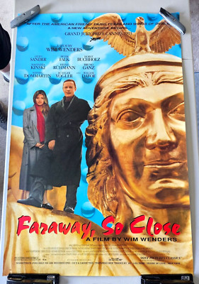 FARAWAY SO CLOSE ORIGINAL ROLLED 27X40 MOVIE POSTER GERMAN WILLEM DAFOE ...