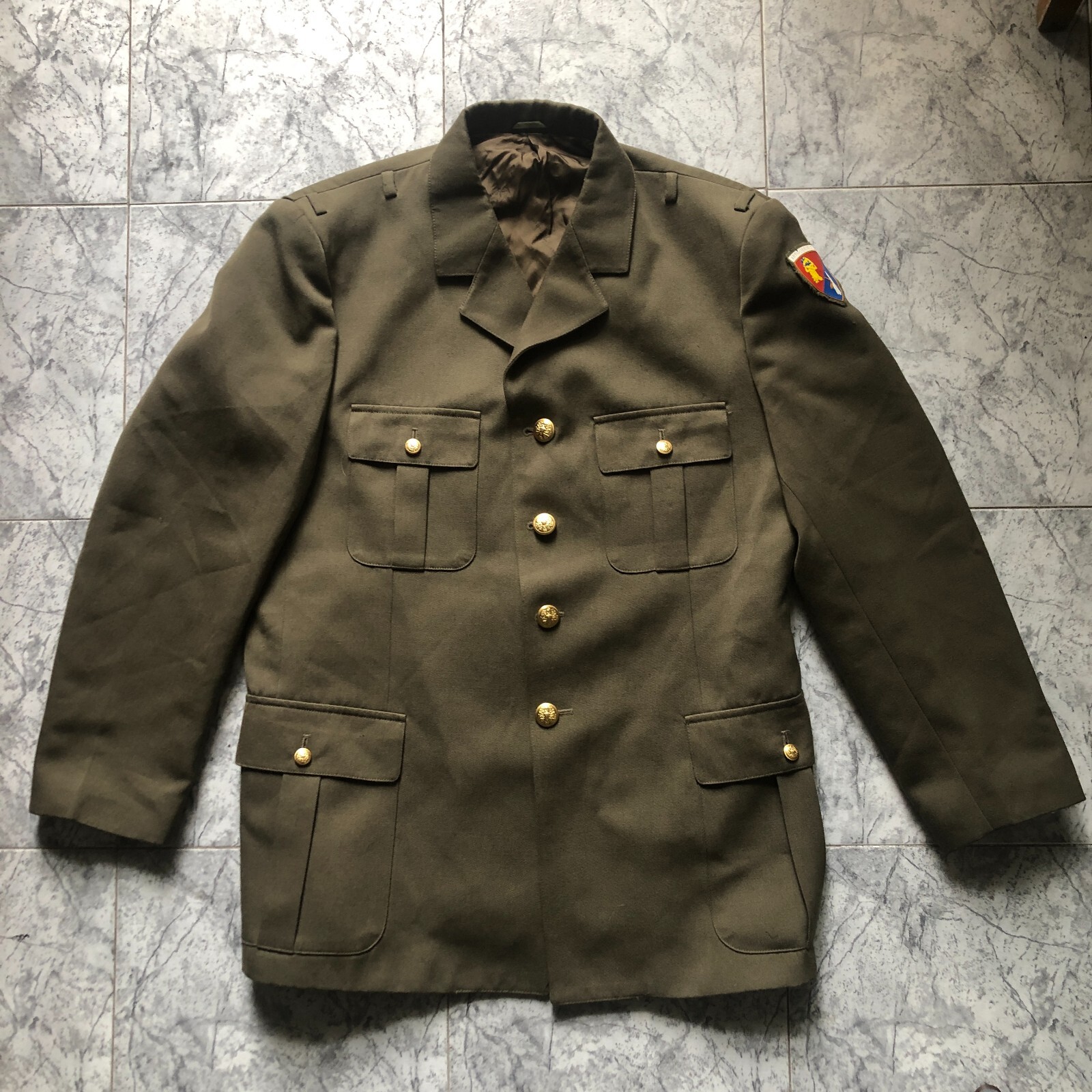Italian Military Jacket Artiglieria c/a e. Used Gold Buttons need ...