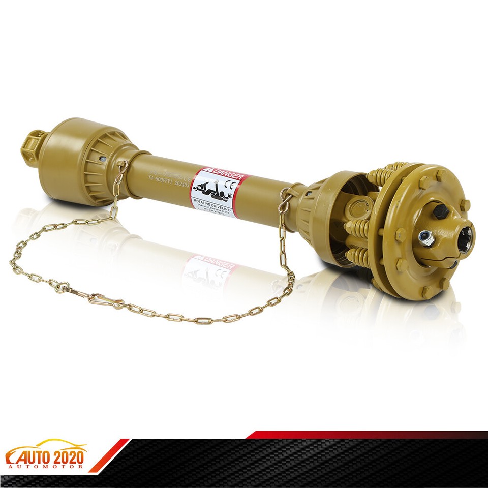 New Yellow PTO Shaft PTO Drive Shaft 1-3/8"x6 Spline w/ Slip Clutch T4 ...