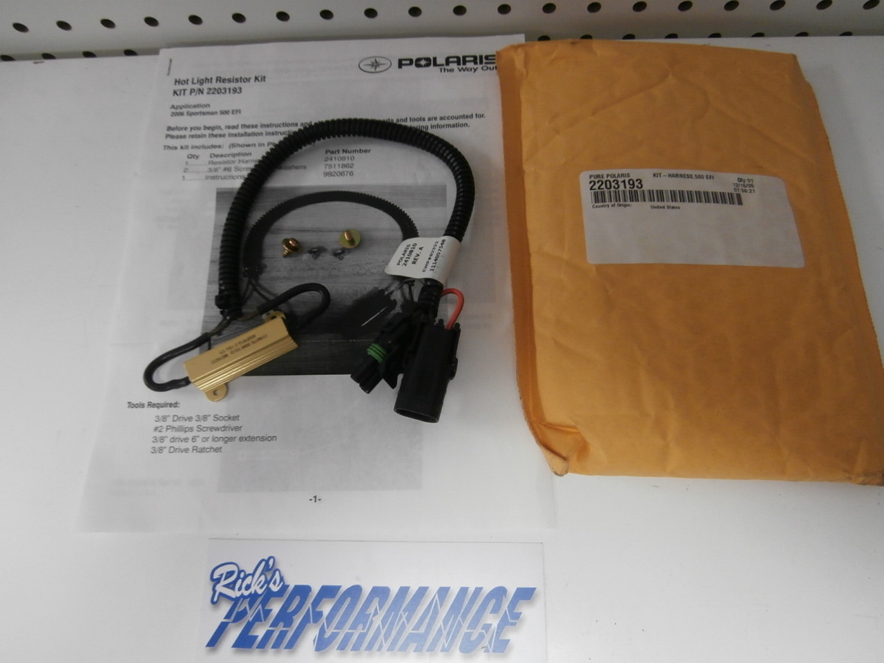 NEW POLARIS ATV 500 EFI HOT LIGHT RESISTOR KIT 2203193 | eBay