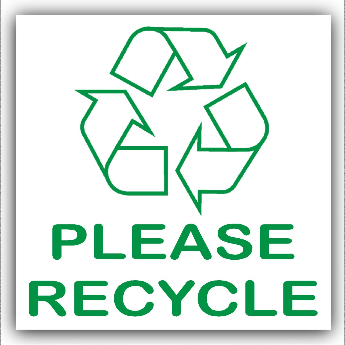 Please Recycle Sign