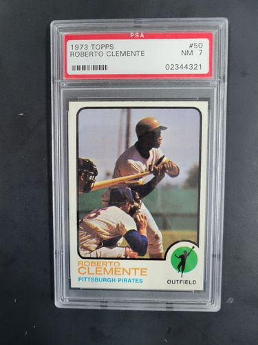 1973 Topps #50 Roberto Clemente PSA 7 NM Pittsburgh Pirates LEGEND ...