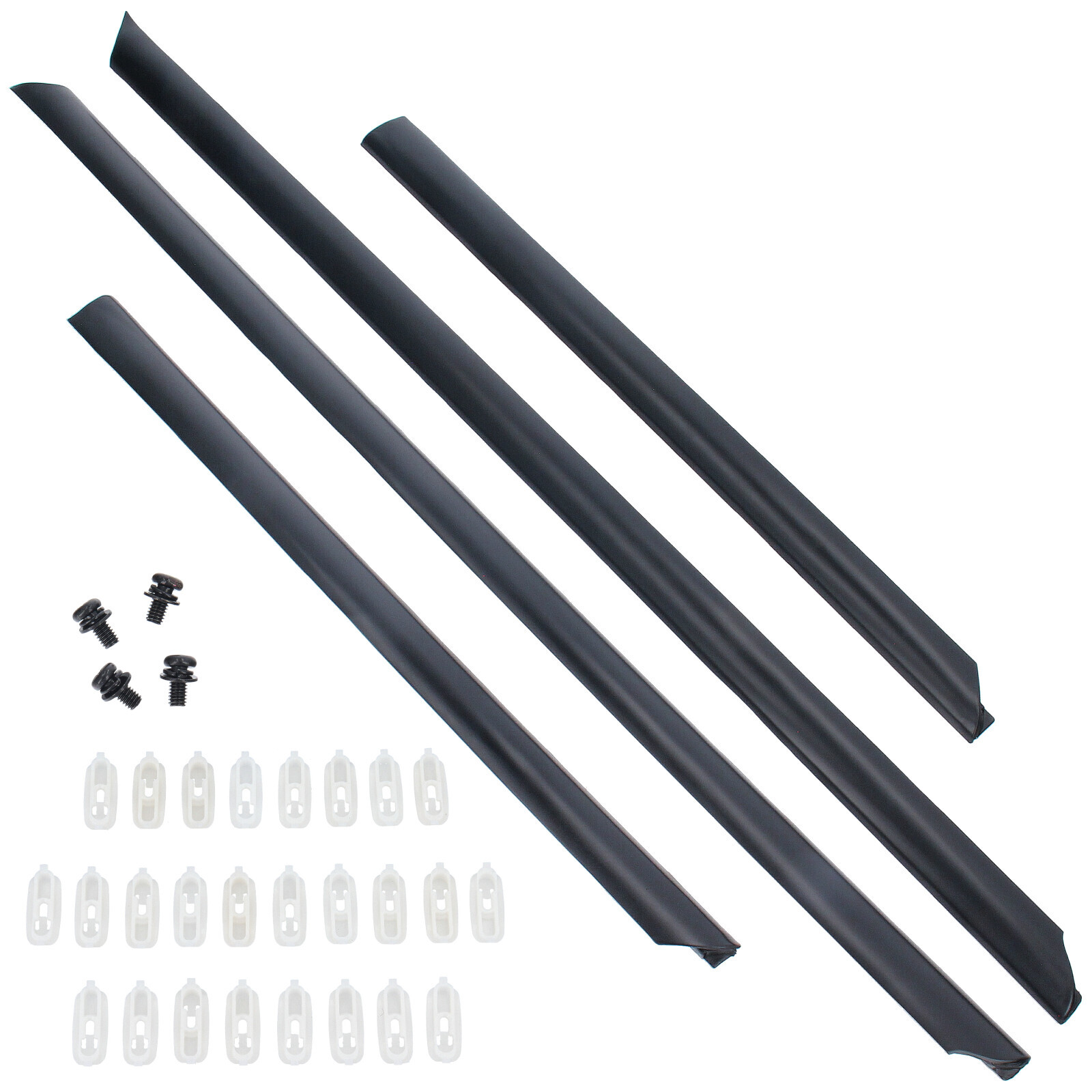 4 ZIERLEISTEN TÜRLEISTEN für AUDI A4 B5 Limousine Avant + Clips Satz | eBay