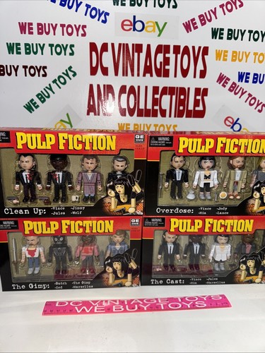 PULP FICTION Figurine Toys- ALL 4 SETS!!- The Cast, Overdose, The Gimp ...