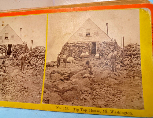 TIP TOP HOUSE MOUNT WASHINGTON Stereoview PHOTO Card | eBay