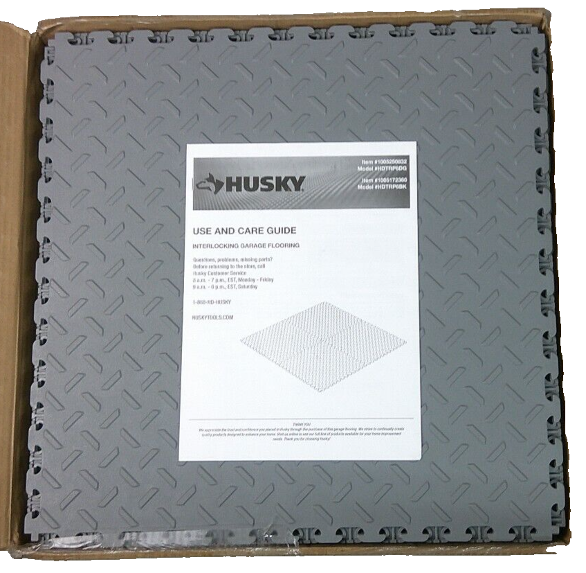 Husky Interlocking Garage Flooring 6 Pack Gray 312 535 726 | eBay