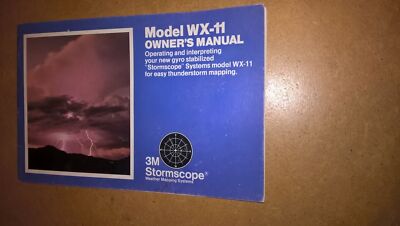 3M StormScope WX-11 Owner's Pilot's Manual weather mapping system | eBay