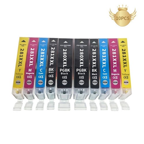 PGI 280 CLI 281 XXL Printer Ink Cartridges use for Canon TR8620A TS702A ...