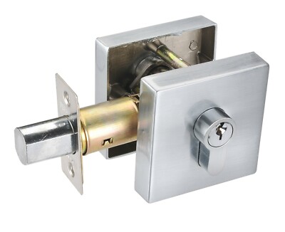 Square Deadlock deadbolt double side keys BC Door handles locks | eBay ...