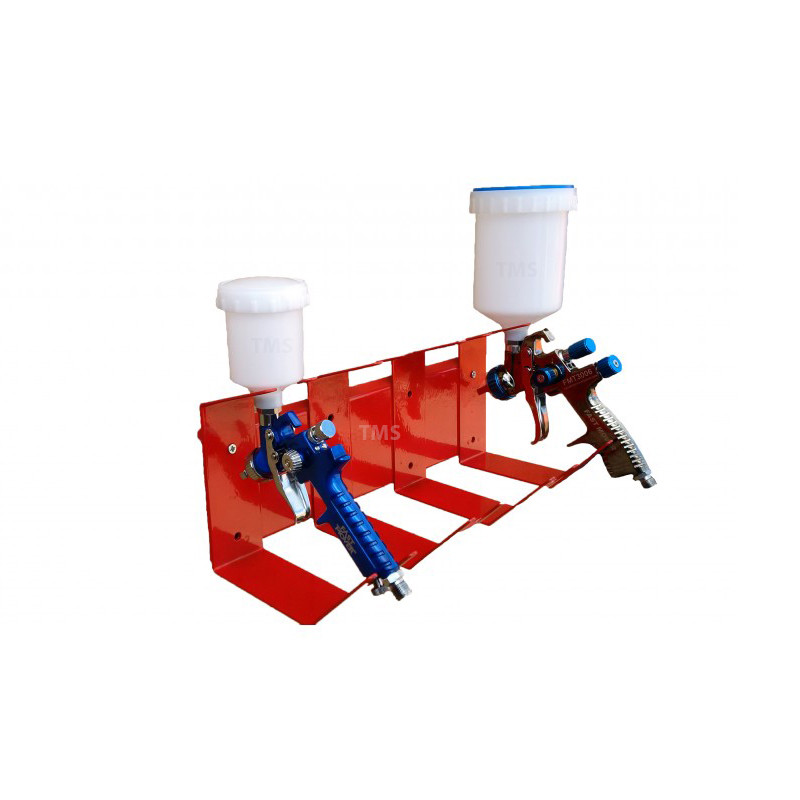 Wall Mounted Gun Holder Stand For 4 Car Spray Paint Guns HVLP POT | eBay UK