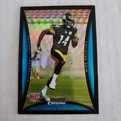 2008 Bowman Blue Limas Sweed #199 Rookie RC Rookie Card Pittsburgh ...