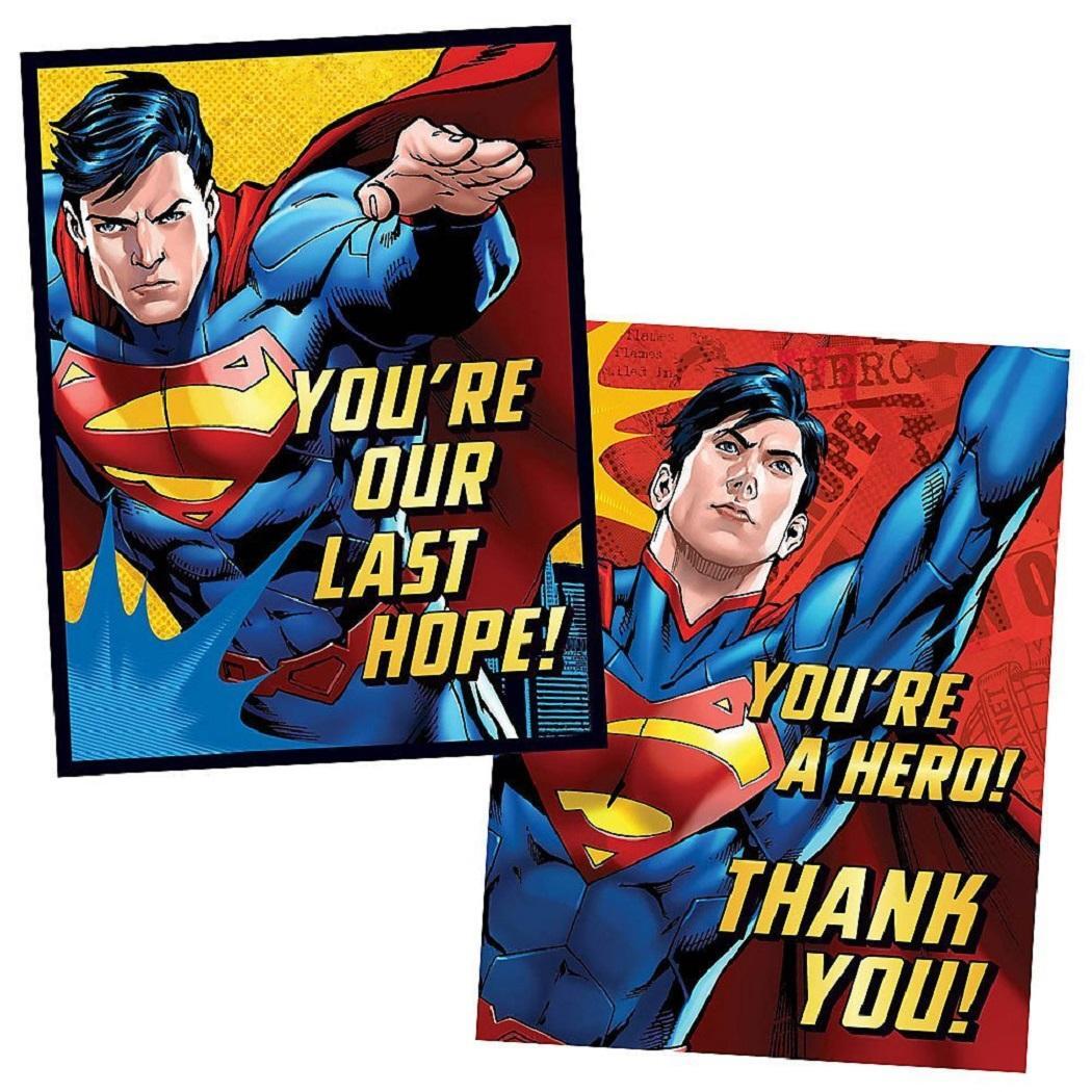 Comic Superman Birthday Invitations