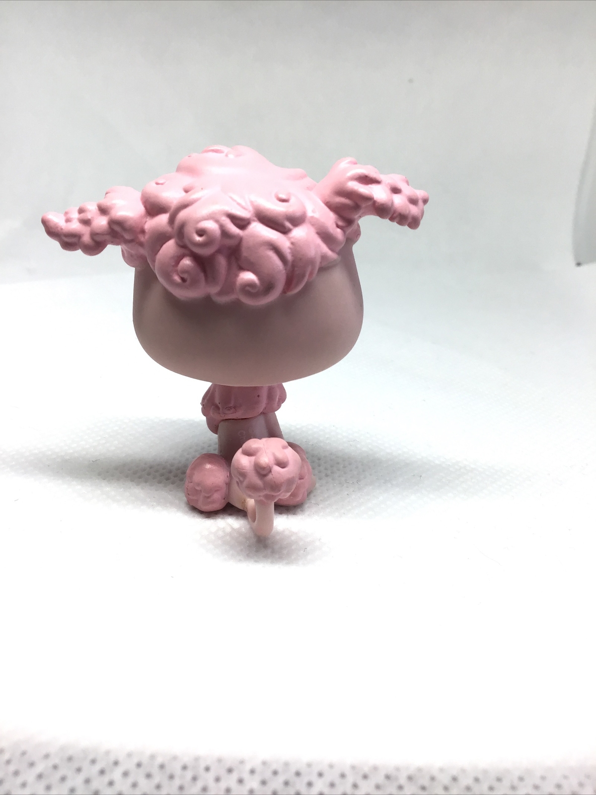 Littlest Pet Shop LPS #402 Pink French Poodle Puppy Dog with Brown Dot ...