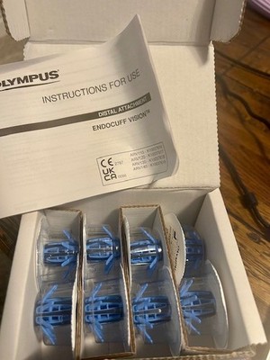 2 BOXES/8 (16 UNITS) OLYMPUS ENDOCUFF VISION ARV110 DISTAL ATTACHMENT ...
