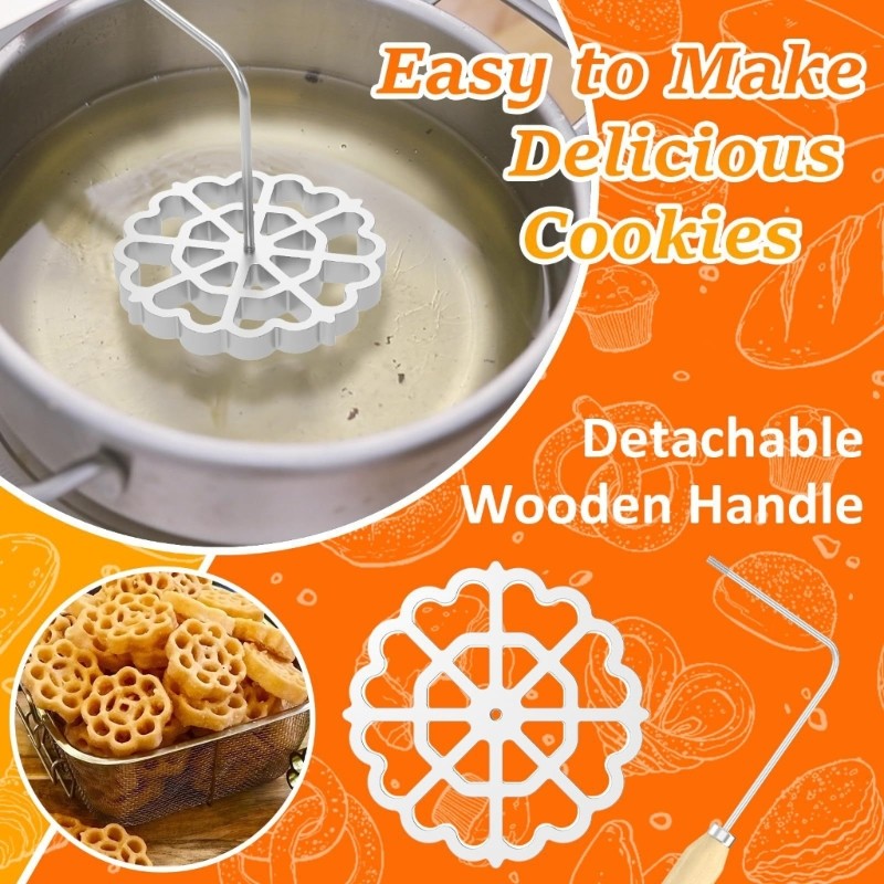 Rosette Timbale Iron Set Unique Bunuelos Molds Aluminum Alloy Rosette ...