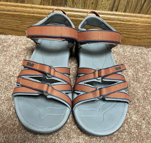 Teva Tirra Womens Adjustable Sandals Orange Blue 5 Hiking Sport Sandal ...