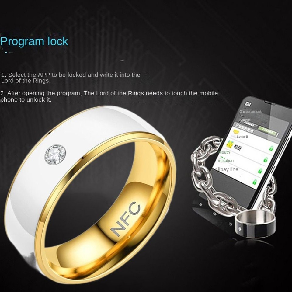 Wearable Connect Finger Digital Ring NFC Finger Ring for Android Phone ...