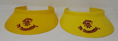 (2) Vintage 1980’s TACO JOHN'S Yellow Plastic Visors Fast Food | eBay