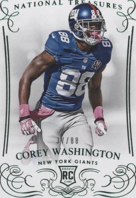 2014 Panini National Treasures - Rookie Corey Washington #198 Century ...