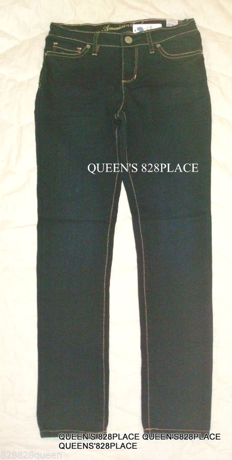 Nwt Girls Jeans Size 10 77Kids American Eagle Dark blue stretch Denim ...