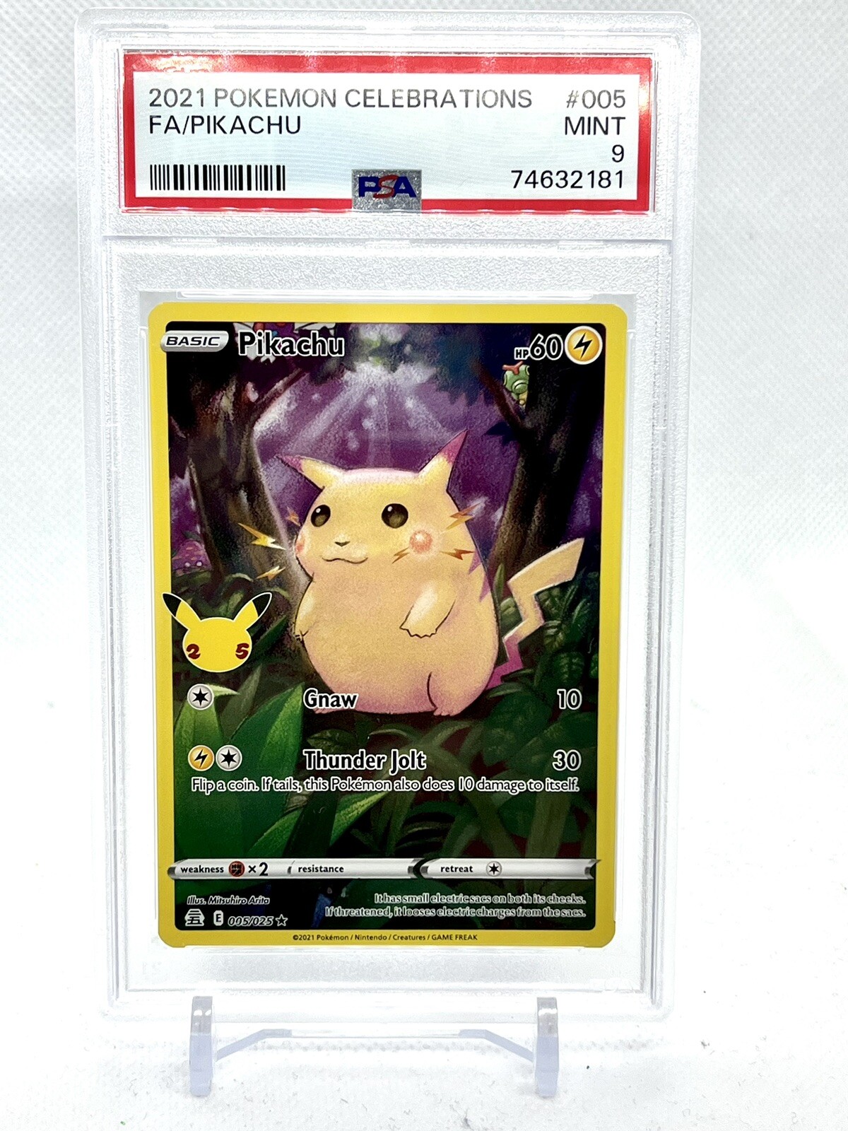 2021 Pokemon Celebrations Pikachu FA #5 PSA 9 | eBay