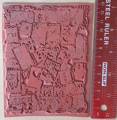 RED RUBBER UNMOUNTED STAMP - POSTAGE STAMPS | eBay UK