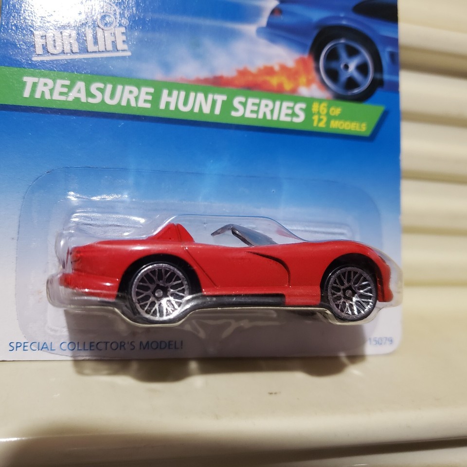 1995 Mattel Hot Wheels Treasure Hunt Red DODGE VIPER RT10 Nu in C9 Nu ...