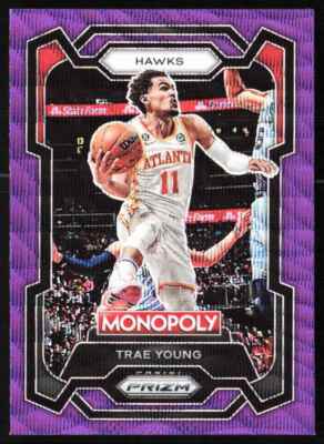 2023-24 Prizm Monopoly Purple Wave Trae Young Atlanta Hawks #4 | eBay