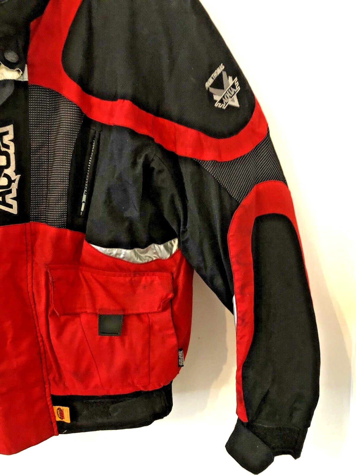 Frank Thomas Aqua Pore Waterproof Red and Black Motorcycle Jacket Sz ...