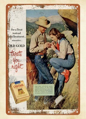 For a treat instead of a Treatment cowboy cowgirl tobacco cigarrete | eBay