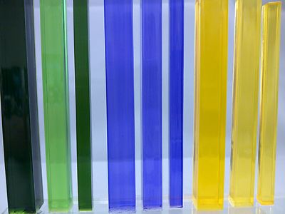 SQUARE TINTED COLOUR ACRYLIC ROD EXTRUDED PERSPEX BAR GREEN PURPLE ...