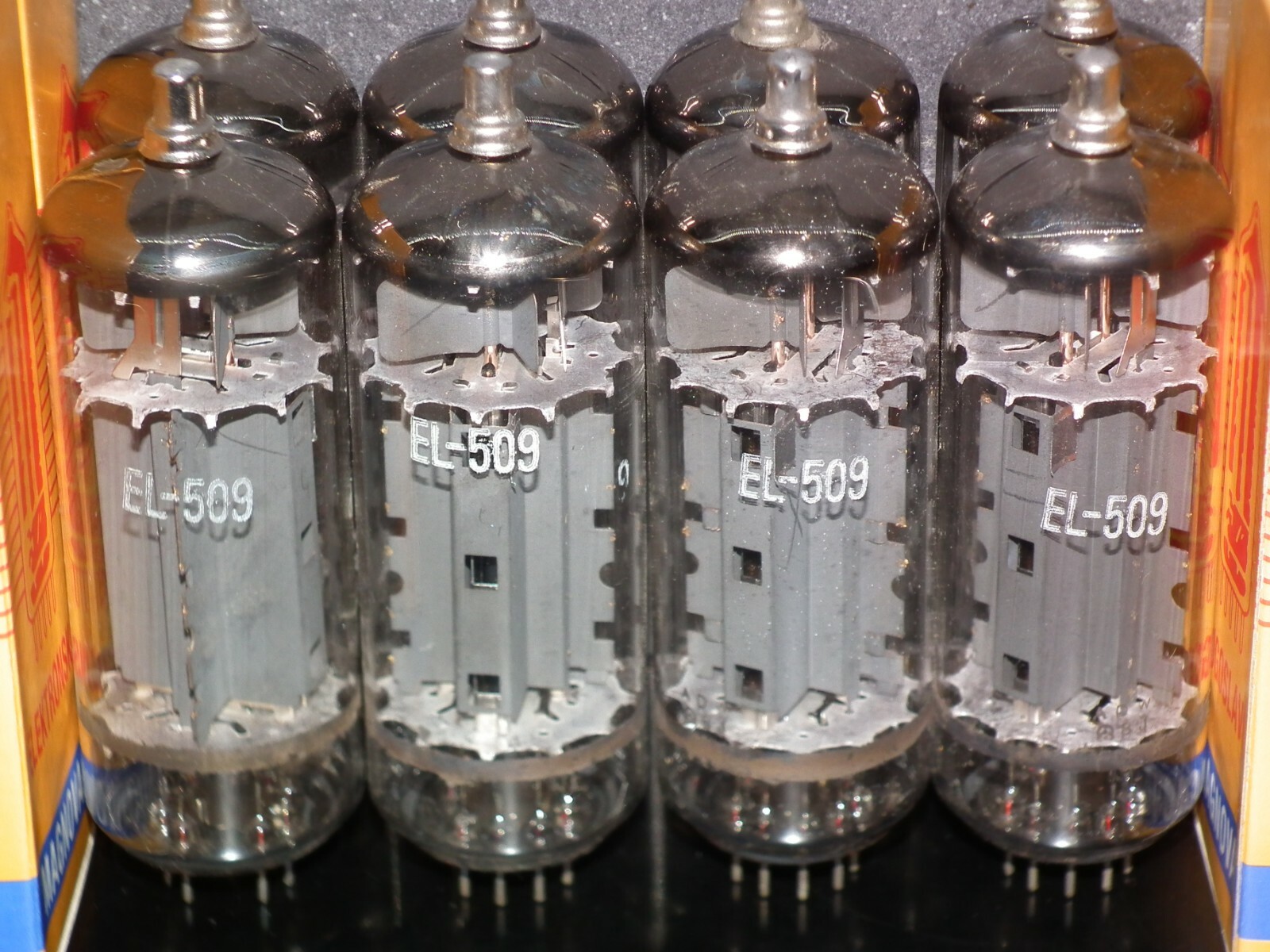 EL509 EL519 6KG6 EI Yugoslavia Philips Triple Mica NOS PLATINUM QUAD ...
