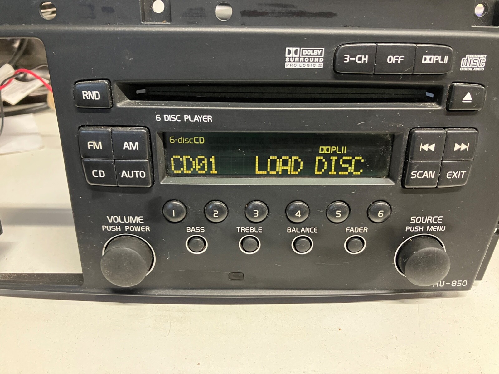 volvo s60R V70R 6 cd player changer radio w/dolby 2005-09 HU-850 TESTED ...